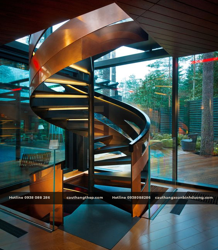 Chiêm ngưỡng mẫu thiết kế cầu thang xoắn ốc tuyệt đẹp